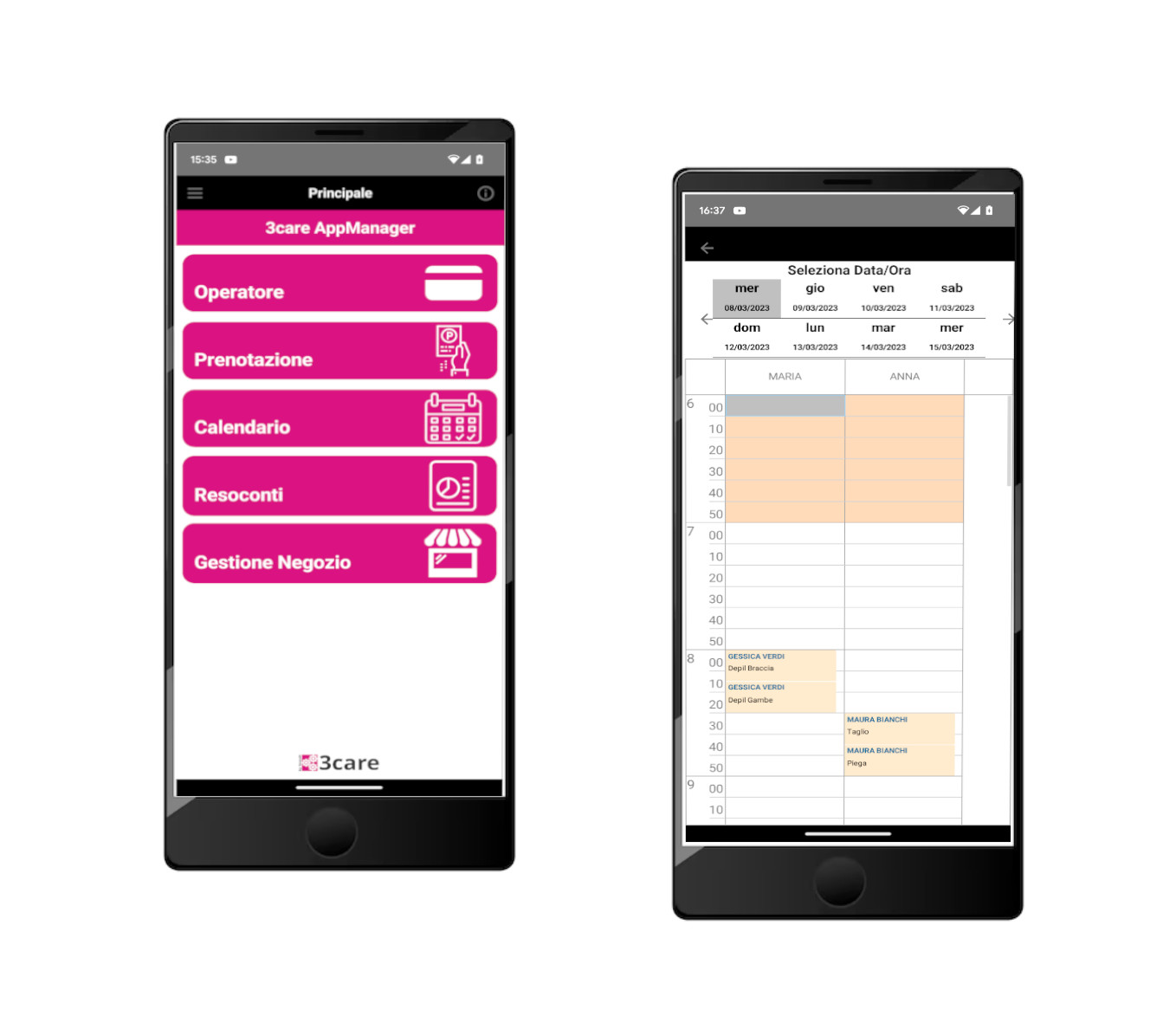 3care - Software per parrucchiere, estetiste e centri di bellezza